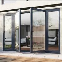 China Skate Modern Aluminum Casement Soundproof Doors For Elegant Patio for sale