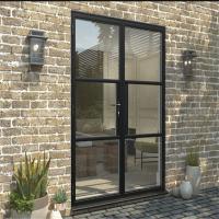 China Skate Modern Aluminum Casement Soundproof Doors For Elegant Patio for sale