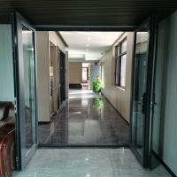 China Latest Design Thermal Break Aluminum Casement Doors With 35dB Sound Insulation for sale