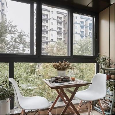 China Modern Design Energy Efficient Aluminum Sliding Windows With Double Glazing for sale
