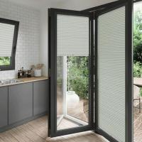 China Villa Waterproof Bifold External Aluminium Bi-fold Doors With Level 9 Wind Pressure Resistance for sale