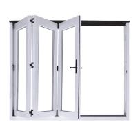 China Villa Waterproof Bifold External Aluminium Bi-fold Doors With Level 9 Wind Pressure Resistance for sale