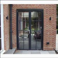China Top Quality Patio Exterior Aluminium Casement Double Glass Door With 8-way Seal Design for sale