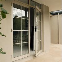 China Top Quality Patio Exterior Aluminium Casement Double Glass Door With 8-way Seal Design for sale