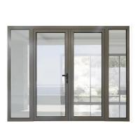 China Top Quality Patio Exterior Aluminium Casement Double Glass Door With 8-way Seal Design for sale