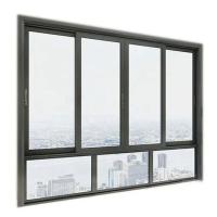 China Aluminum Sliding Windows With 1.1W/ (㎡·K) Grade 9 Thermal Insulation for sale
