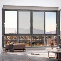 China Aluminum Sliding Windows With 1.1W/ (㎡·K) Grade 9 Thermal Insulation for sale