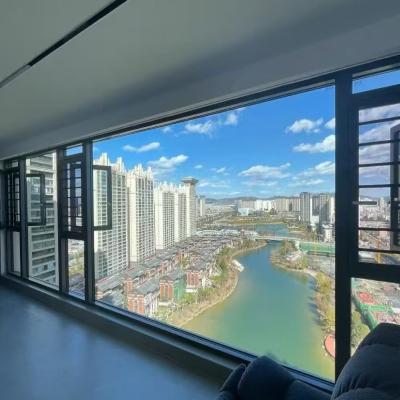China Modern Style Soundproof Casement Windows With Thermal Break Aluminum Profile Noise Reduction Solution for sale