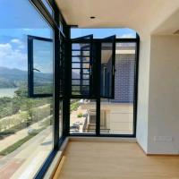 China Energy-Efficiency Thermal Break Soundproof Aluminum Alloy Casement Windows For Residential for sale