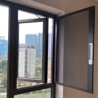 China Modern Design Hand Crank Aluminum Casement Window With R-Type Anti-Collision Corner for sale