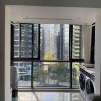 China Fashion New Design Aluminum Double Glazed Sliding Window with Low-E Glass for Small Spaces for sale