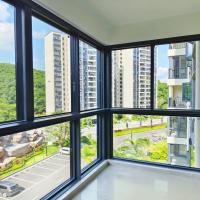 China Fashion New Design Aluminum Double Glazed Sliding Window with Low-E Glass for Small Spaces for sale