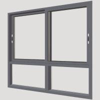 China Customized Glazed Energy Saving Double Glass Aluminum Sliding Window with Great Heat Insulation for sale