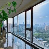 China Modern Design Aluminum Anti-theft Seamless Welding Casement Window for Residential Spaces for sale