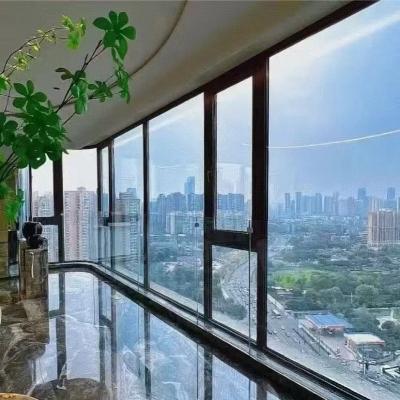 China Modern Design Aluminum Anti-theft Seamless Welding Casement Window for Residential Spaces for sale