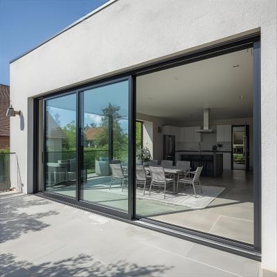 China Smoothly Opening Thermal Break Aluminum Lift Sliding Exterior Door with Silent Tracks for Villa&Patio for sale