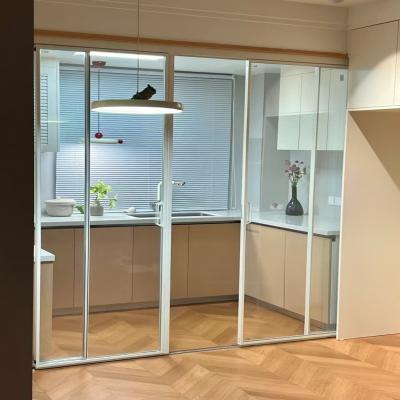 China Premium Weather Resistance Aluminum Narrow Frame Sliding Door with Tempered Glass for sale