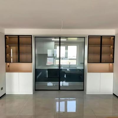 China China Supplier Energy-Efficient Thermal Break Narrow Frame Aluminum Sliding Door with Double Glazed for sale