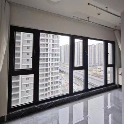 China NFRC Certified Aluminum Casement Window with 5+27A+5 Glass and SHRC 0.22 for Modern Homes for sale