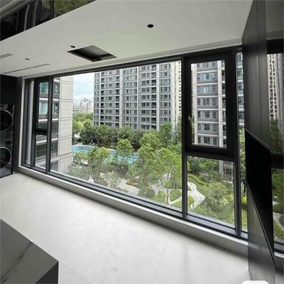 China Modern Energy Efficient Thermal Break Aluminum Casement Anti-theft Swing Window with Low-E Glass for Kitchen Use for sale