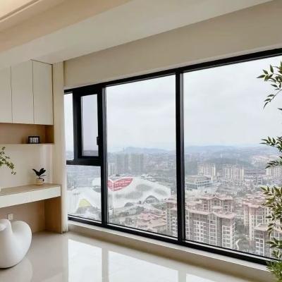 China Modern Designed Thermal Break Aluminum Alloy Casement Window 304 Stainless Steel Mesh Swing Open Insect Prevention for sale