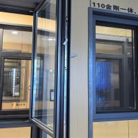 China NFRC Certificated Modern Design Aluminum Casement Window with Powder Coating and Multiple Sealing Layers for sale