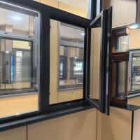 China NFRC Certificated Modern Design Aluminum Casement Window with Powder Coating and Multiple Sealing Layers for sale