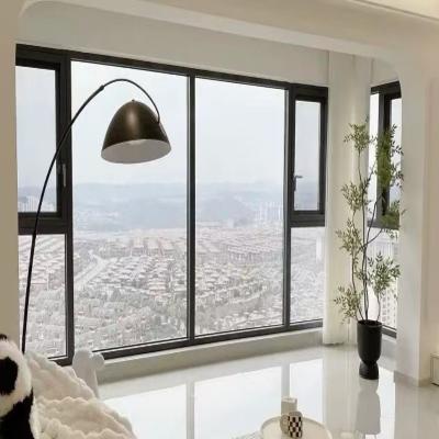 China NFRC Certificated Modern Design Aluminum Casement Window with Powder Coating and Multiple Sealing Layers for sale