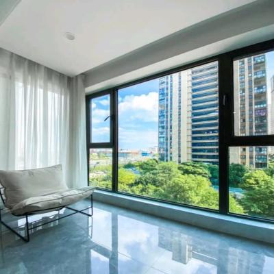 China California Title 24 Certified Aluminum Casement Window with Multi-Point Locking System and Reinforced Hinges for Modern Homes for sale