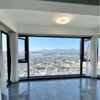 China High-Performance Aluminum Casement Window with 0.26 U-Factor Thermal Insulation Level 8 Air Tightness and Level 6 Water Tightness for sale