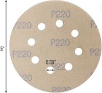 China Sandpaper Aluminum Oxide Hook Loop Sanding Discs 6inch 15 / 17 Holes for sale