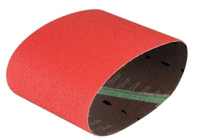 China Ceramic Alumina Metal Polishing Sandpaper Y - Wt Polyester Cloth Sanding Belts Coating for sale