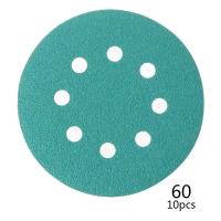 China 6inch car putty Sanding Discs Hook And Loop film polyester substrate green for sale