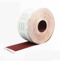 China Red Aluminum Oxide Sandpaper Rolls Sanding Cloth Roll for woodworking timber for sale