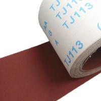 China P80 Sanding Cloth Roll 5m 4 Inch Width Aluminum Oxide Flexible Sandpaper Cloth for sale