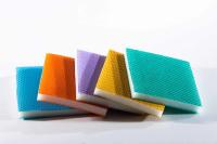 China Rhombus Sanding Foam Sponge Pad Aluminum Oxide Double Face Washable for sale