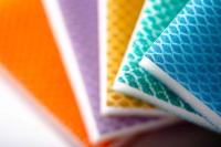 China Rhombus Sanding Foam Sponge Pad Aluminum Oxide Double Face Washable for sale