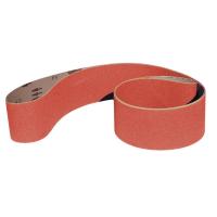 China Red Ceramic Alumina Y-Wt Polyester Cloth Sanding Belts Cool Grinding Coating for sale