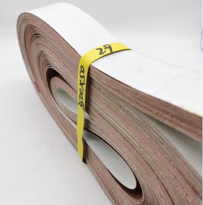 China Aluminum Oxide Flexible Blending Cloth Abrasive Sanding Belt For Furniture Soft Metal for sale