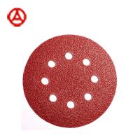 China Machine Sandpaper Disc C-Paper Red Aluminum Oxide Abrasive Paper Disc for sale