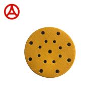 China Yellow Sanding Disc Coated Abrasive 5 Inch 125 Mm Hook And Loop Sanding Disc for sale