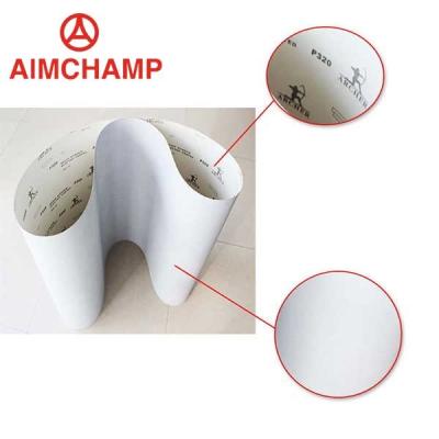 China 6 Inch 150 Mm Woodworking Sandpaper White Colour Round Sanding Disc Dry Wall for sale