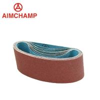 China Woodworking Belt Coated Abrasive Cloth Roll 75X533mm Aluminum Oxide Belt for sale