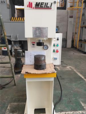 China 2.5Ton C Frame Hydraulic Press Machine Moto Pump PLC HMI TPC for sale