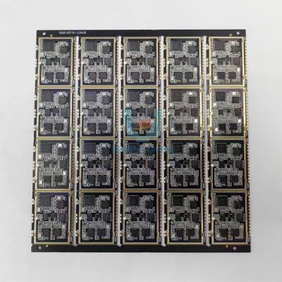 China Single Sided SMT PCB Assembly Custom High Frequency Black Soldmask for sale