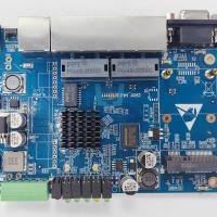 China IATF16949 Communication PCB Assembly Blue Electronic Circuit Board for sale