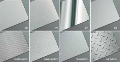 China No. 2B No. 2D Stainless Steel Surface Treatment No. 1  No. 3   No. 4  No. 6  No. 7  No. 8 for sale