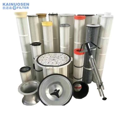 China Industrial Dust Collector Filter Cartridge 0.6m/min Cellulose Cement Factory Air Duct Cleaning for sale