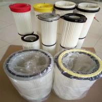 China Industrial Dust Collector Filter Cartridge 0.6m/min Cellulose Cement Factory Air Duct Cleaning for sale