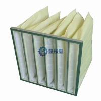 China Aluminum Frame Industrial Air Filter Bag HVAC High Efficiency 0.3 Micron Custom Size for sale